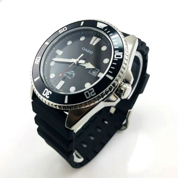 Casio Men’s Black Analog Anti Reverse Bezel Watch FREE SHIPPING – Onepoint