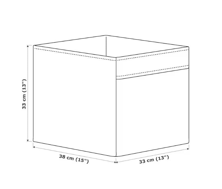IKEA DRONA Box, Black 33x38x33 cm FREE SHIPPING – Onepoint