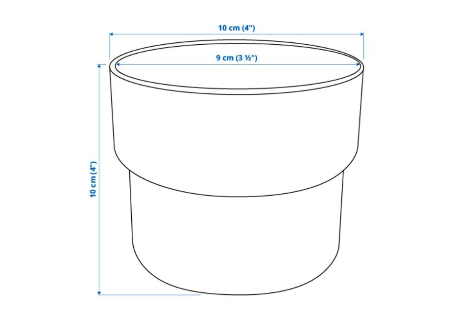 IKEA FORENLIG Plant Pot, In/Outdoor White, 9 cm – Onepoint