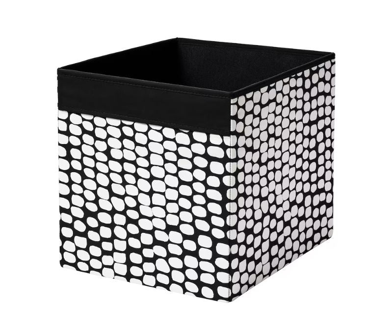 IKEA DRONA Box, Black - White 33x38x33 cm FREE SHIPPING – Onepoint