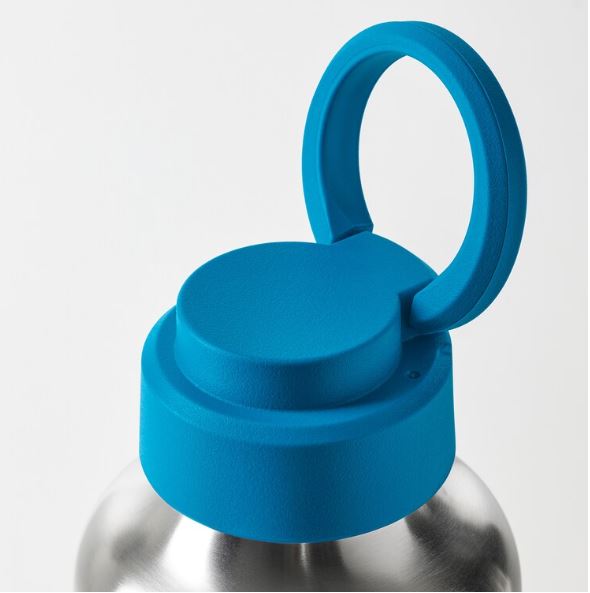 IKEA ENKELSPARIG Water Bottle, Stainless Steel - Bright Blue, 0.5 l ...